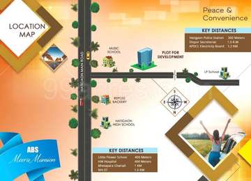 ABS Developers ABS Meera Mansion Map - Hatigaon, Guwahati Location Map
