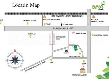 Vasundhara Realty Urvi Farms Map - Deulgaon Gada, Pune Location Map