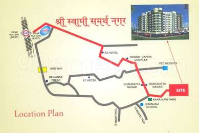 Ved Constructions Ved Shree Swami Samarth Nagar Map - Virar East ...