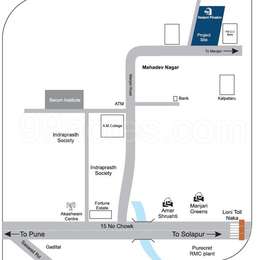 Vedant Builders Pune Vedant Pinakin Map - Hadapsar, Pune Location Map