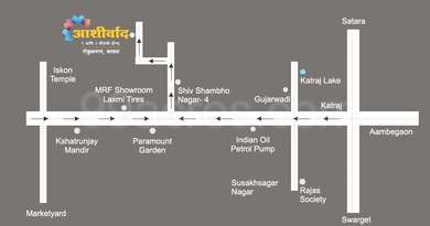 Vednirmitee Realty Vednirmitee Aashirwad Map - Gokul Nagar, Dhanori ...