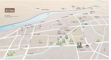 Sangini Group Sangini Evoq Map - Vesu, Surat Location Map
