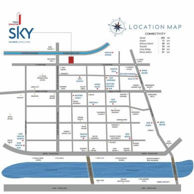 Veer Group and Swastik Group Veer Swastik Sky Map - PAL, Surat Location Map