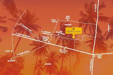 Veera Developers Group Veera Casa Map - Vagator, North Goa Location Map