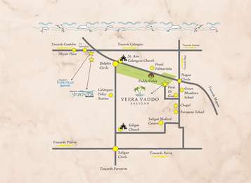 Veera Developers Group Veera Vaddo Map - Saligao, North Goa Location Map