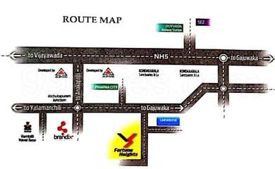 Vensar Projects Vensar Fortune Heights Map - Paravada, Visakhapatnam ...