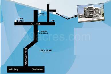 Venus Constructions Venus Shyni Castle Map - Selaiyur, Chennai Location Map