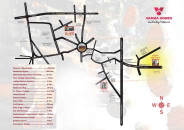 Varma Homes Varma Spectrum Map - Poochatty, Thrissur Location Map