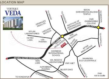 Vertiqle Builders and Shilpi Mangala Developers Vertiqle Veda Map ...