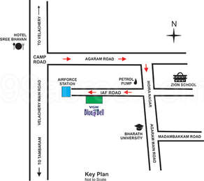 VGK Builders VGK Blue Bell Map - Selaiyur, Chennai Location Map