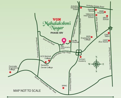 VGN Homes VGN Mahalakshmi Nagar Phase 14 Map - Velappanchavadi ...