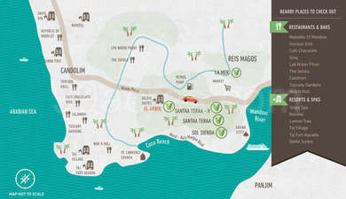 Vianaar Homes Vianaar El Arbol Map - Nerul, North Goa Location Map