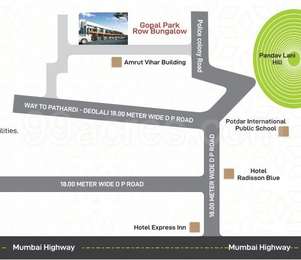 Vibrant Realtors Gopal Park Row Houses Map - Pathardi Phata, Nasik ...
