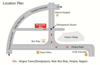 Vidarbha Builders Vidarbha Hingna Town Map - Hingna Road, Nagpur ...