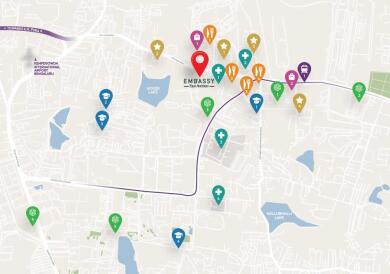 Embassy Group Embassy East Avenue Map - Whitefield, Bangalore Location Map