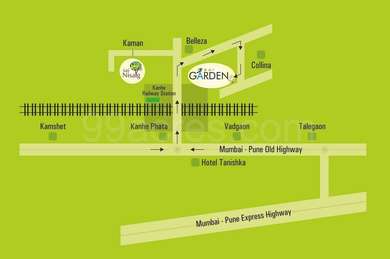 Vijay Construction Sai Garden Map - Kanhe, Talegaon Dabhade Location Map