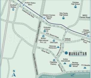 Vijay Khetan Group VKG Park Estate Map - Chakala, Andheri East Location Map