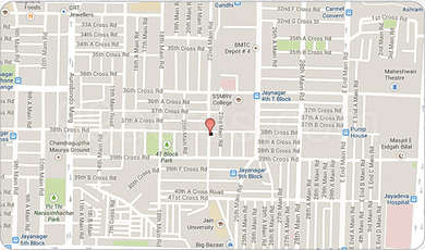 Vijaya Enterprises Builders Vijaya Apartments Map - 4th T block ...