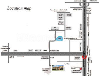 Vijayas Ventures Vijayas Vaibhav Map - Bommasandra, Bangalore Location Map