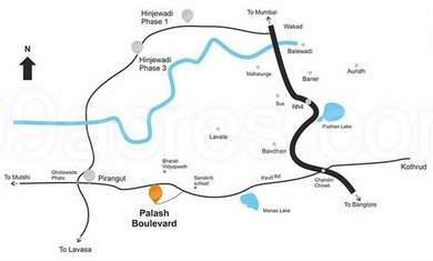 Vilas Javdekar Developers Vilas Javdekar Palash Boulevard Map ...