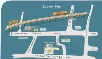 Vinayak Builders Vinayak Skyline Lakeview Map - Garia, Kolkata Location Map