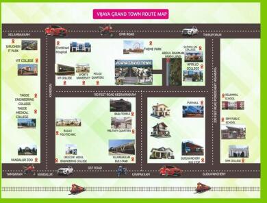 Vinayak Promoters Vinayak Vijaya Grand Town Map - Vandalur Kelambakkam ...