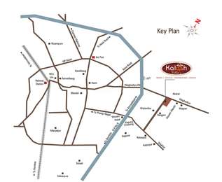 Vinayak Reality Kalash Villas Map - Waghodia, Vadodara Location Map