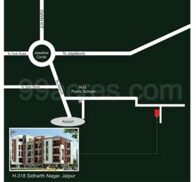 Virasat Builders Virasat Adrina Map - Siddharth Nagar, Jaipur Location Map