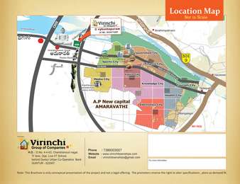 Virinchi Townships Virinchi Sri Nilayam Map - Amaravathi, Guntur ...