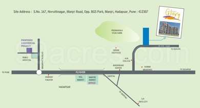 Vishal Realtors Vishal Arc Glory Map - Hadapsar, Pune Location Map