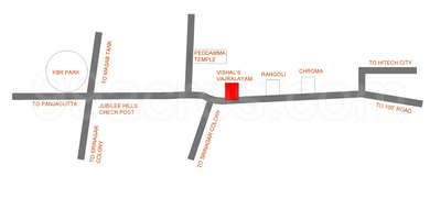 Vishal Projects Builders Vishal Sri Vajralayam Map - Jubilee Hills ...