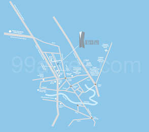 Vishal Properties Vishal Skyscraper Map - Wakad, Pune Location Map