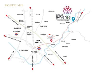 Vishesh Greenscape LLP Balaji Avvante Map - Panvel, Navi Mumbai ...