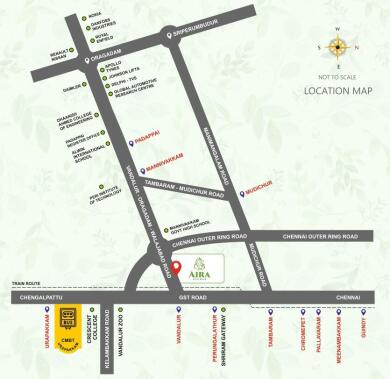 Vishwak Properties Vishwak Aira Avenue Map - Vandalur, GST Road ...