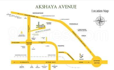 Vishwak Properties Vishwak Akshaya Avenue Map - Oragadam, Chennai ...