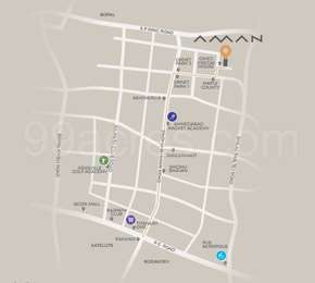 Vishwanath Realtor Vishwanath Aman Map - Bodakdev, Ahmedabad Location Map