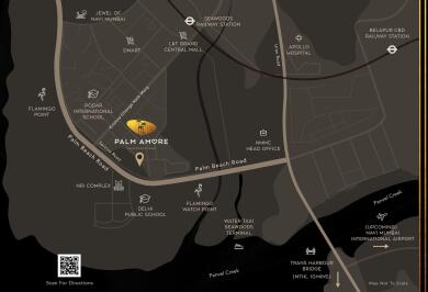 Gami Group Builders Palm Amore Map - Seawoods, Navi Mumbai Location Map