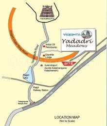Visishta Infra Developers Visishta Yadadri Meadows Map - Bibinagar ...