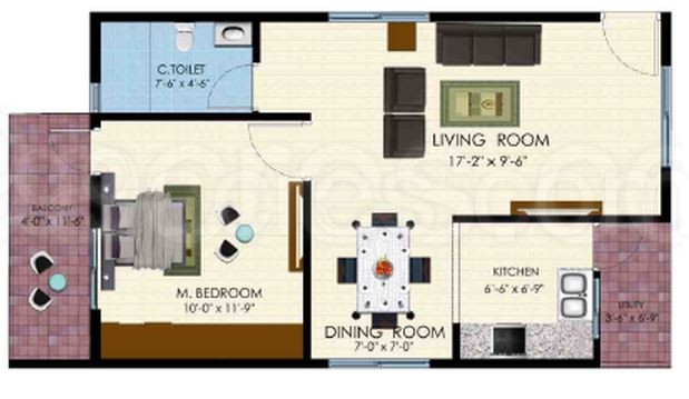 Vistar Builders Vistar Classic Floor Plan - Vistar Classic Begur Road ...