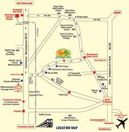 Vitrag Group and Bahuleyan Infra Gokul Gardens Map - Mathampalayam ...