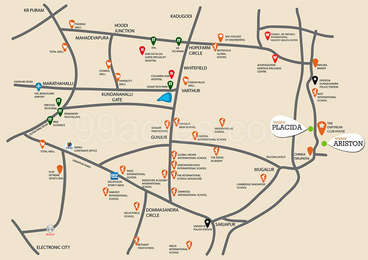 Vivasv Properties and Sri Sai Dwelling Ventures Placida Map - Chikka ...