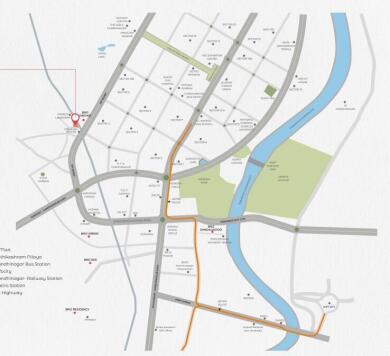 Vlee Infrastructure LLP Brij Azalea Map - Sargasan, Gandhinagar ...