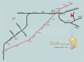 VM Infraspace VM Siddhivinayak Villas Map - Shahapur, Mumbai Location Map