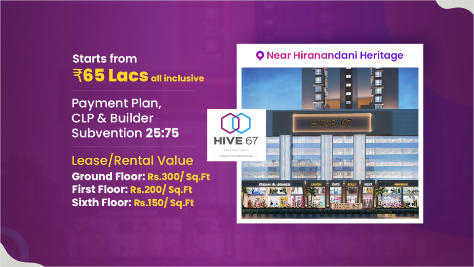 Vora Hive 67 Kandivali West, Mumbai - Invest in Office spaces & Shops