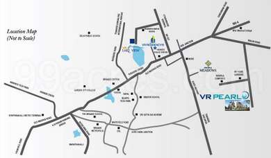 VR Residency VR Pearl Map - Hoskote, Bangalore Location Map