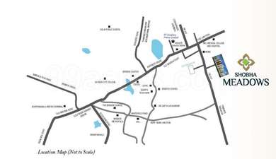VR Residency VR Shobha Meadows Map - Hoskote, Bangalore Location Map