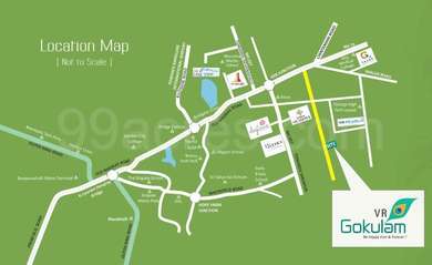 VR Ventures VR Gokulam Map - Hoskote, Bangalore Location Map