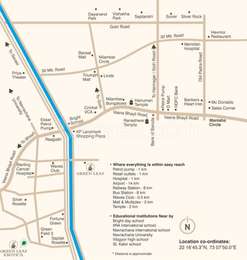 Vraj Group Vadodara Vraj Green Leaf Exotica Map - Vasna Bhayli Road ...