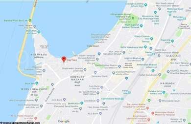 Vraj Group Vraj Tiara Map - Worli, South Mumbai Location Map