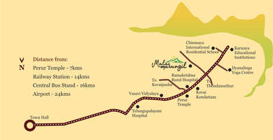 Vruksham Ventures Builders Vruksham Malai Marungil Map - Madampatti ...